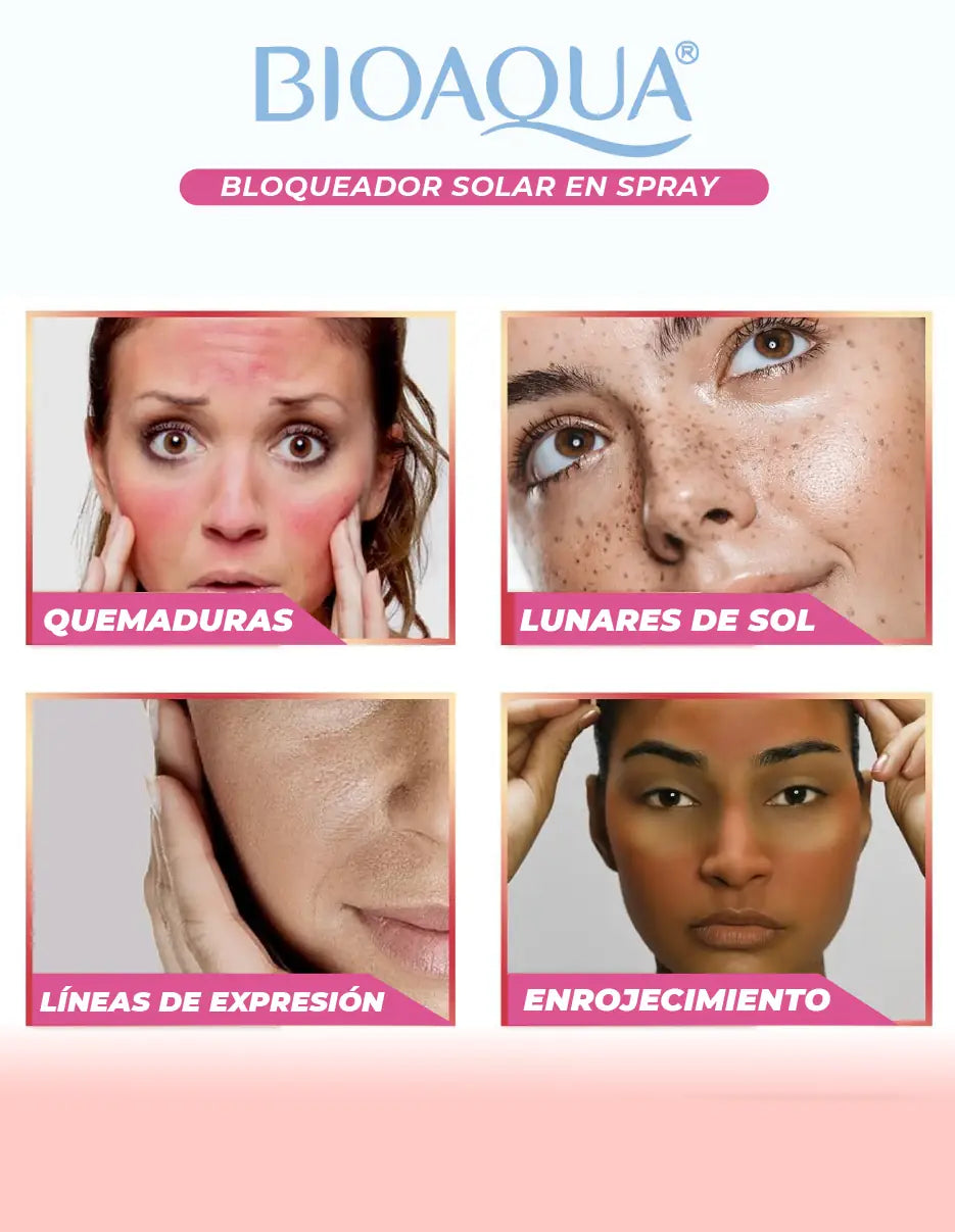 BLOQUEADOR SOLAR SPRAY BIOAQUA [PV1-TIKTOK-QUETZAL] – Quetzal Salud®